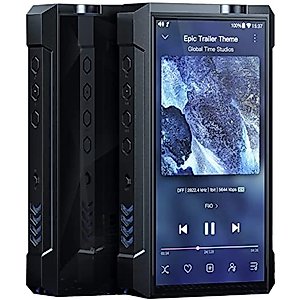 FiiO M17 MP3/MP4 Player Music Player High Resolution Bluetooth Portable Desktop Audio Player 6.3mm/4.4mm Android 10 Lossless Apple Music for Home/Car Audio/Speaker/Preamplifier 9200mAh Battery