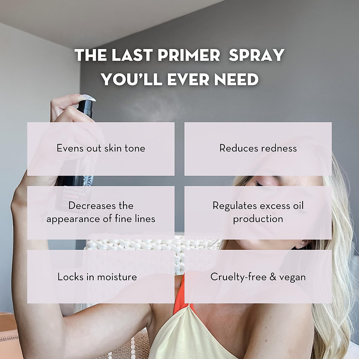 Skindinavia The Makeup Primer Spray Oil Control - Spray On Mattifying Base Layer For Oily Skin & Face - Oil Absorbing, Shine Control, & Pore Minimizer (4 Oz)