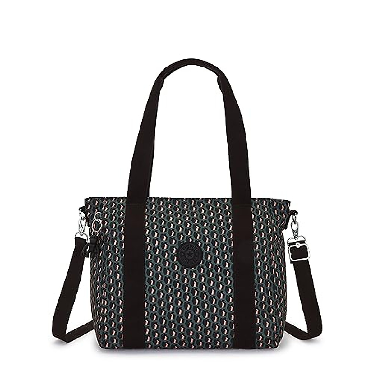 Kipling Women's Asseni Small Tote, Versatile Lightweight Purse, Nylon Shoulder Bag, 3D K Pink