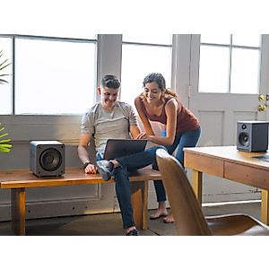 Audioengine S6 210W Compact Powered Mini Subwoofer- Powerful Bass in a Small Package - Great for Desktops, Apartments, Offices and Gaming Setups