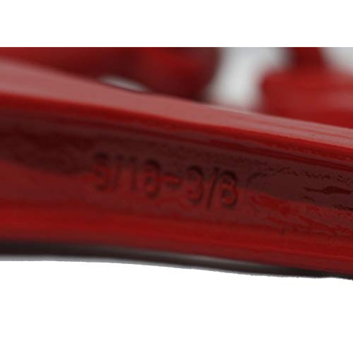 Mytee Products (4 Pack) 5/16"-3/8" Heavy Duty Ratchet Lever Load Binder w/Grab Hooks 5,400 Lbs Working Load Limit - Red | Tie Down Hauling Chain Binders for Flatbed Truck Trailer