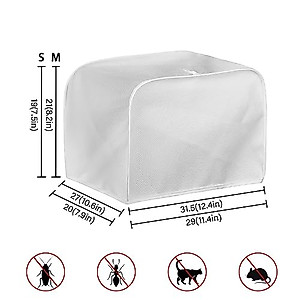 Yiekeluo Farm Chicken 4 Slice Toaster Cover Appliance Cover Bread Maker Cover Oven Dustproof Cover-Stain Resistant-Washable