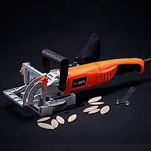 REXBETI Wood Biscuit Plate Joiner Kit, 100-Piece Wood Biscuits Included (Biscuit Joiner)