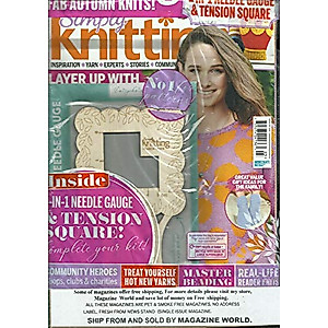 SIMPLY KNITTINGMAGAZINE, FAB AUTUMN KNITS ! ISSUE, 2020 NO. 203 FREE GIFTS