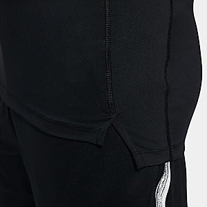 Nike Pro Dri-FIT Men's Tight Fit Short-Sleeve Top (as1, Alpha, l, Regular, Regular, Black/White)