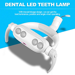 EVTSCAN 15W Dental Oral Teeth LED Lamp for Dental Chair Accessory 4 Lamp Beads