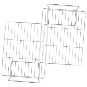 IWOWHERO Partition Closet Divider Fridge Door Organizer Fridge Mesh Divider Wardrobe Clothes Separator Refrigerator Separators Fridge Accessories Replaceable Refrigerator Divider Iron White