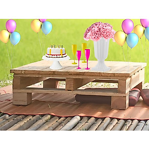 GRUPO MIRANDINHA Acrylic Round Slim Lace Cake Stand Cupcake Stand Candy Stand (White)