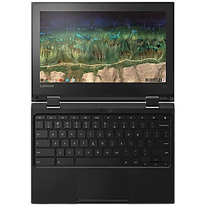 Lenovo 500e Chromebook 2-in-1 Laptop, 11.6in HD Touch, Intel Celeron N3450, 4 GB RAM, 32GB eMMC Drive, Webcam, Chrome OS NO Pen (Renewed) (No Pen)