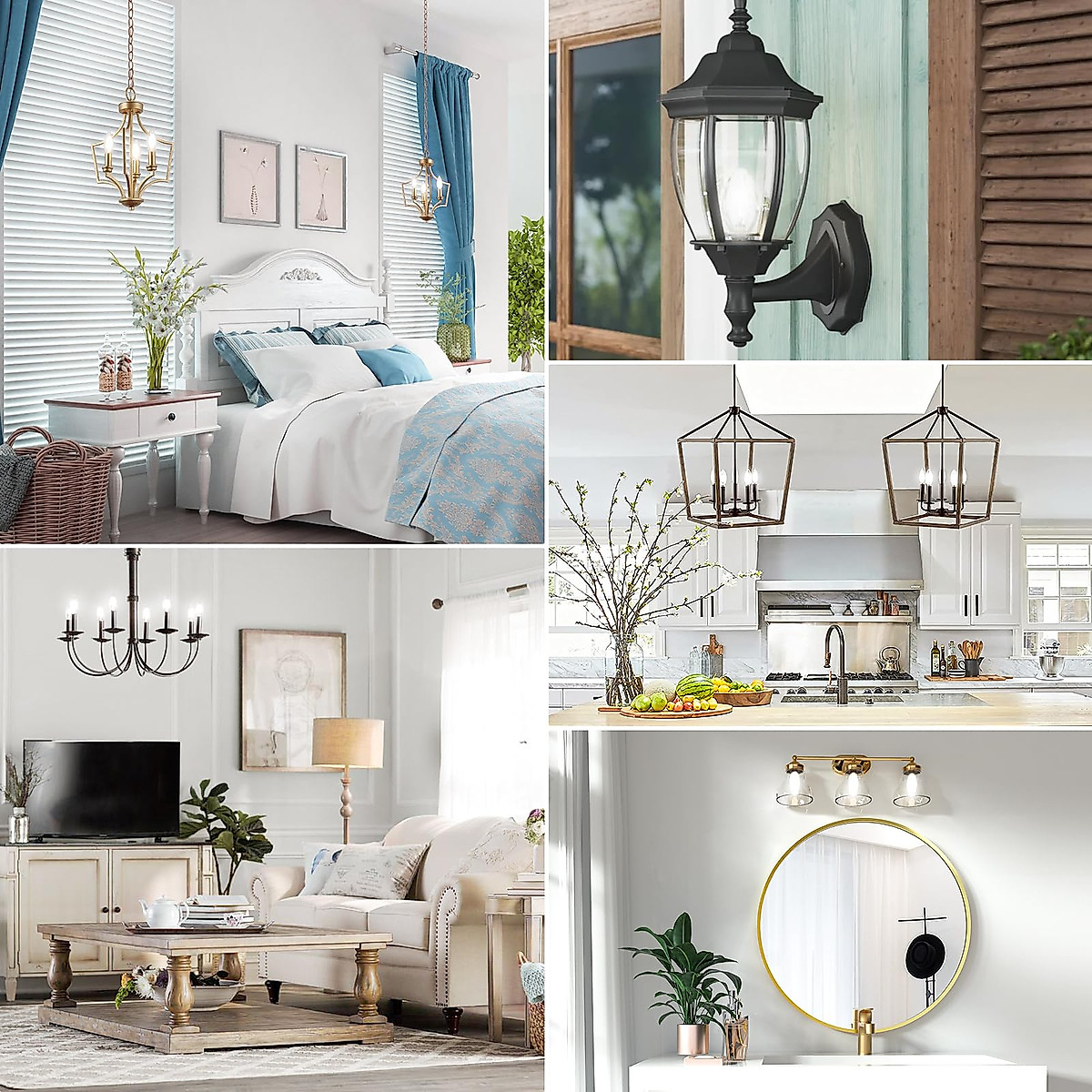 MAXvolador Dimmable E12 LED Candelabra Bulbs 60W Equivalent, Daylight White 5000K, 600LM Chandelier Light Bulb, B11 LED Candle Light Bulbs, 12 Pack