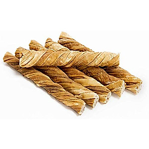 hotspot pets Tripe Twists for Dogs - Premium All Natural Beef Sticks - Single Ingredient Crunchy Dog Chew Treats - Rawhide Free -6 Inch Dog Treats