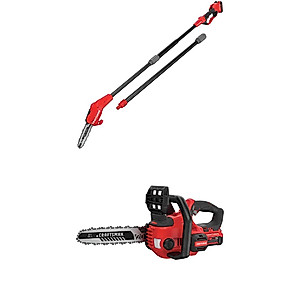 CRAFTSMAN CMCCSP20M1 20V MAX Pole Chainsaw with CMCCS620M1 V20* 12" Cordless Compact Chainsaw