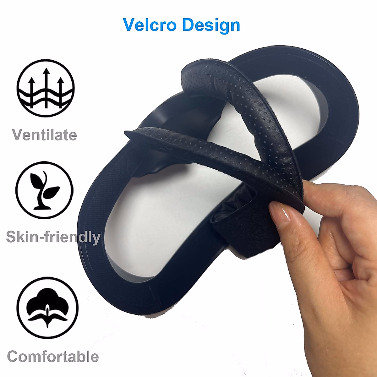 VR Face Pad for Oculus Quest 2,Facial Interface Bracket Face Cover Compatible with Quest 2 Accessories,Anti-fogging Sweatproof Face Cover,Anti-Leakage Nose Pad & Enhanced Vent Design