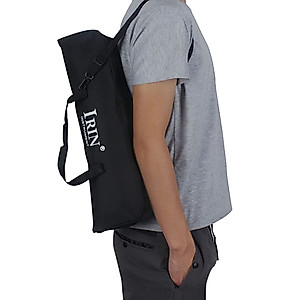 Happyyami 32 Key Melodica Carring Case Keyboard Piano Storage Bag Organ Gig Pouch Musical Instrument with Shoulder Strap Handle for Traval Black