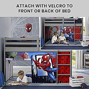 Spider-Man Loft Bed Tent - Curtain Set for Low Twin Loft Bed (Bed Sold Separately) by Delta Children