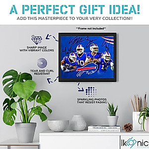 Ikonic Fotohaus Josh Allen Stefon Diggs Von Miller Matt Milano Signed Photo Autograph Print Wall Art Home Decor