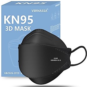 VERNASSA KN95 Face Mask 50 PCS, Breathable Comfortable Masks, Against PM2.5 Disposable Masks