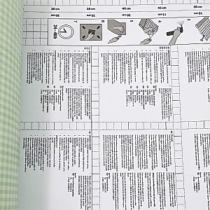 Yifasy 19.7 Feet Roll Green Plaid Shelf Liner Peel and Stick Furniture Shelving Paper Vinyl Wallpaper Cabinet Sticker (M-236.2x17.7 Inch)