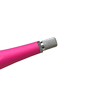 Excel Blades Fit Grip Knife - Ultra Sharp Knife with Carbon Steel Angled Edge Blade & Contoured Rubberized Grip - Light Duty Cutting Tool for Precision Cutting and Trimming - Pink, Made in the USA