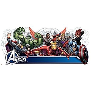 RoomMates RMK2240GM Marvel Avengers Assemble Personalized Headboard Peel and Stick Wall Decals