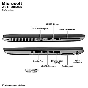 HP EliteBook 840 G2 Notebook PC - Intel Core i5-5200U 2.1GHz 8GB 180GB SSD Webcam Windows 10 Professional (Renewed)