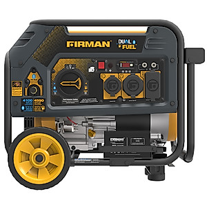 Firman Hybrid Series H03651 3650/4550 Watt Dual Fuel Generator, Yellow