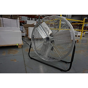 TPI Corporation F24-TE Industrial Workstation Floor Fan, Single Phase, 24" Diameter, 120 Volt