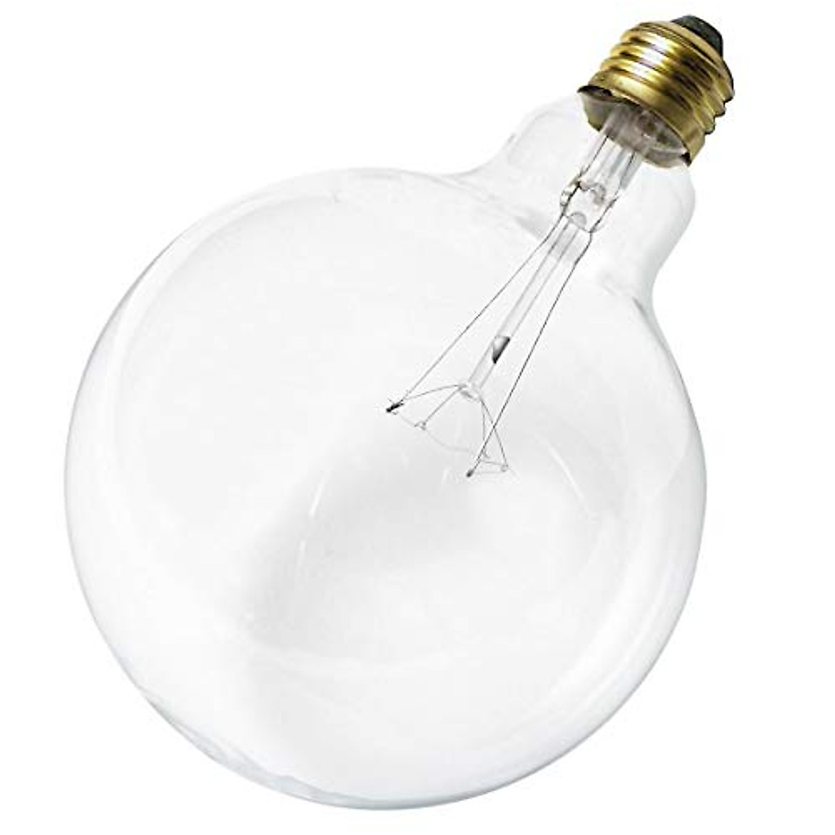 Satco 60G40 Incandescent Globe Light, 60W E26 G40, Clear Bulb [Pack of 6]