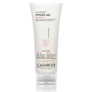 GIOVANNI L.A. Hold Styling Gel - Strong Hold, Hair Gel for Women and Men, Vegan, No Parabens or Phthalates, Infused with Natural Botanical Ingredients, Lightweight Hair Styling Gel - 6.8 oz (1 Pack)