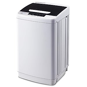 Outspurge Full Automatic Washer Machine,Portable Washing Machine for Household Use,1.04 Cu.Ft.Laundry Washer Spin with 10 Wash Programs& LED Display& Built-in Drain Pump,Ideal for RV,Camping,Apartment