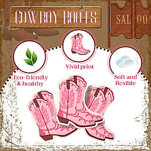 Henoyso 100 Pcs Cowgirl Napkins Western Napkins Cowgirl Baby Shower Decorations Western Party Napkin Cowgirl Boot Napkins for Cowgirl Party Supplies Birthday Dinner Table Decor