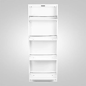 Mabel Home Modern 3 & 4 Drawer Shoe Cabinet, 3-4Tier Shoe Rack Storage Organizer, (White) (3 & 4Tier) (4 Tier)