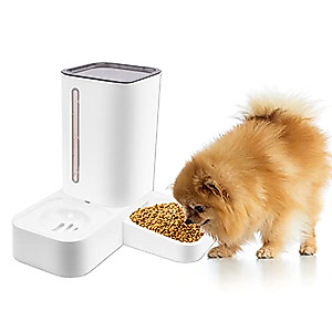 2 in 1 Gravity Cat Food and Water Bowl Set,Automatic Cat Feeder Water Dispenser for Dogs -All-in-One Pet Feeder for Small to Medium Dogs and Cats,Pets