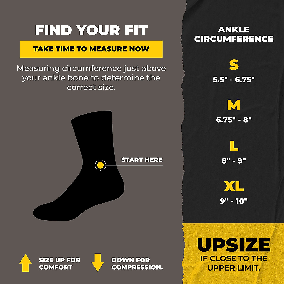 Ankle Brace for Women and Men - Ankle Compression Brace with Adjustable Straps, Ankle Sprain Braces, Arch Support Brace for Sprained Ankle, Achilles Tendon Support Plantar Fasciitis Relief, Medium