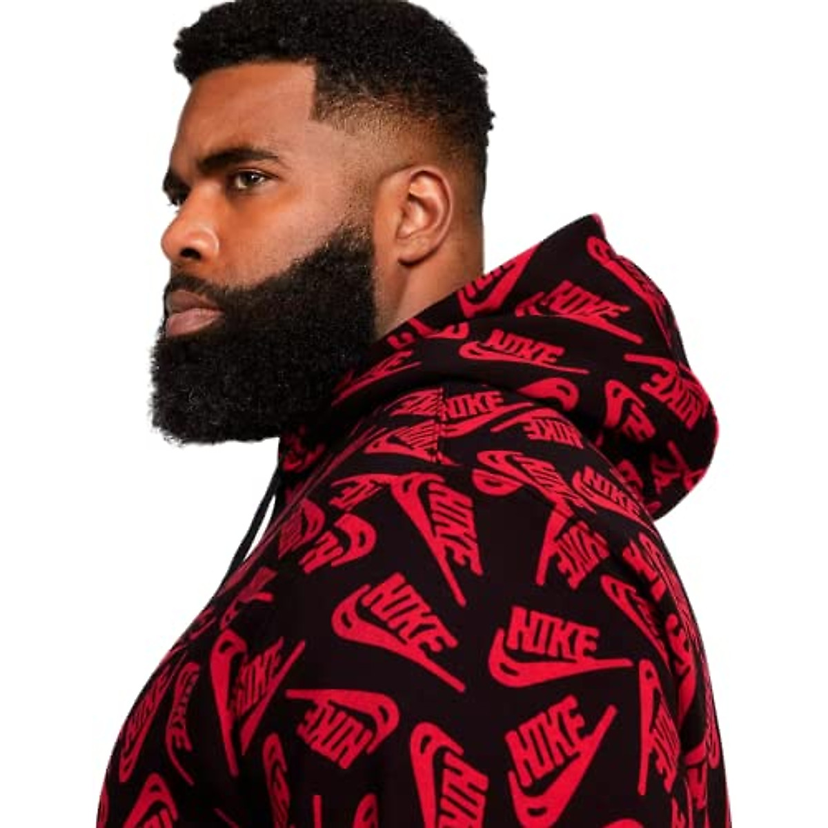 Nike Hoodie's (as1, alpha, s, regular, regular, Black/Red (DV8152-657))