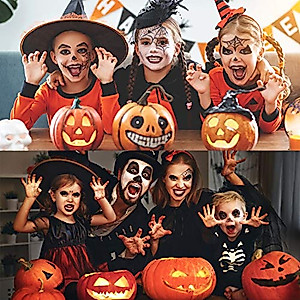 FEONRJIEY Halloween Pumpkin Carving Kit with Carrying Bag, Pumpkin Carving Tools, Dishwasher Safe Professional Stainless Steel Tools, 7 Piece Pumpkin Carving Set for Kids and Adults