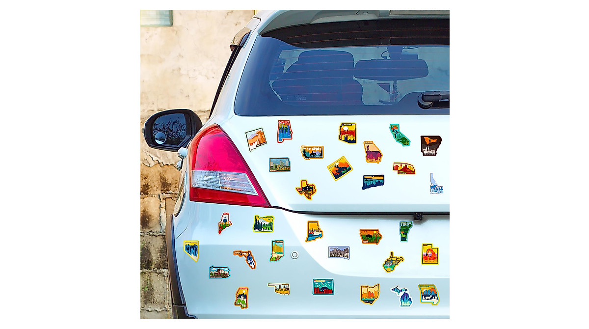 US States Stickers - Waterproof Vinyl Collection for Laptops & Water ...