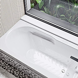 Swiss Madison Well Made Forever SM-AB560, Concorde 60 in. x 32 in. Acrylic Glossy White, Alcove, Integral, Right-Hand Drain, Apron Bathtub