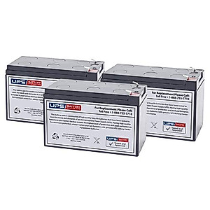 (3) 12V 7Ah F2 - Compatible Replacement Battery Set for Tripp Lite RBC93-2U UPS by UPSBatteryCenter