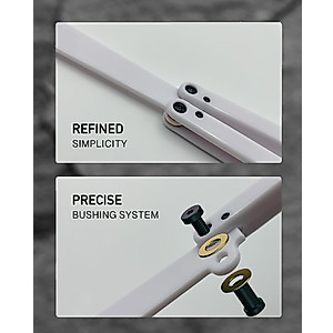 Foldable Plastic Tool, Sturdy and Lightweight, Excellent Balance, Practice Tool for Beginners (White)