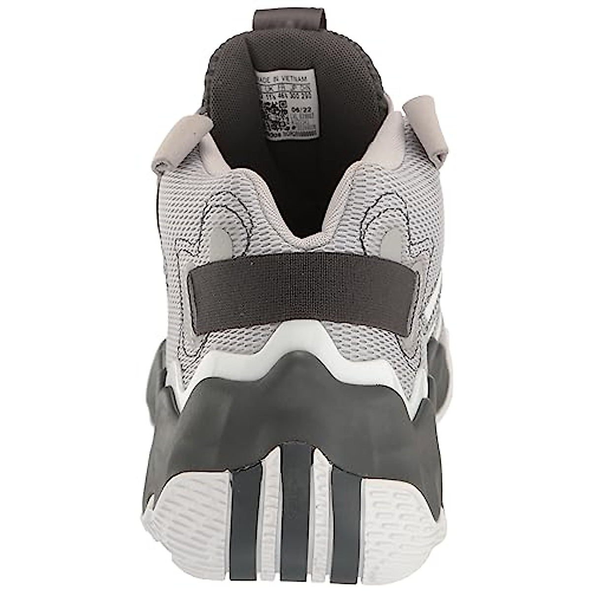 adidas Exhibit B Womens Mid Basketball Shoe, Grey/White/Team Dark Grey, 11.5