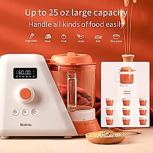 Baby Food Maker |6 in 1 Baby Food Processor nutribullet baby food mill bullet|Blender Grinder Steamer Warmer|Glass Bowl Auto Cleaning |Organic Healthy Multifunctional Machine for Infants Purees