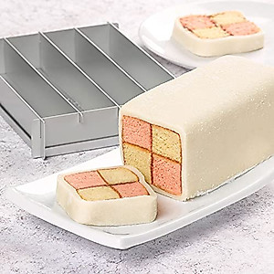 Tala 10A21459 Battenberg Battenburg Cake Pan, Commercial Weight Anodised Aluminium, Silver, 20 x 15 x 4cm (8 x 6 x 1.5)