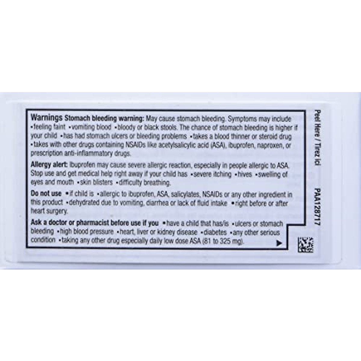 Junior Strength Advil (40 Count, Grape Flavour) Ibuprofen Chewable Tablets for Relief of Pain Fever