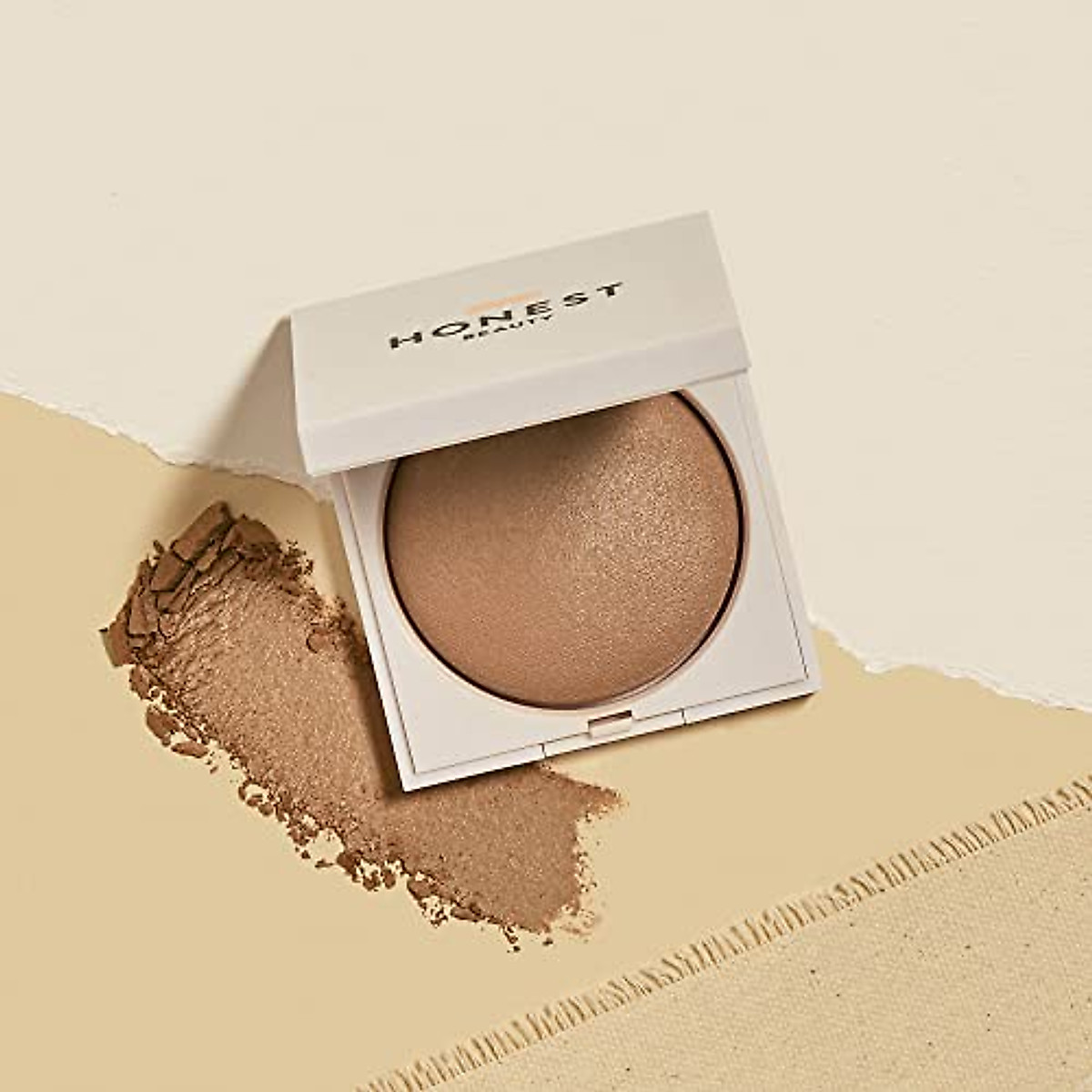 Honest Beauty Luminizing Glow Powder, Dusk Reflection Talc Free, Paraben Free, Dermatologist Tested, Cruelty Free 0.35 oz