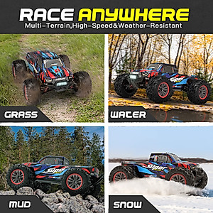 Hosim 1:10 68+ KMH Brushless RC Cars for Adults, High Speed Remote Control Car Boys, 4X4 All Terrains Waterproof Off Road Hobby Grade Large Fast Racing Buggy Toy Gift Monster Trucks