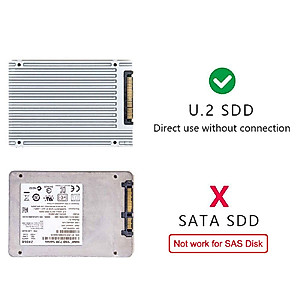 Cablecc NGFF M-Key NVME to U.2 U2 Kit SFF-8639 to SFF-8654 Slimline SAS PCIe SSD Adapter for Mainboard