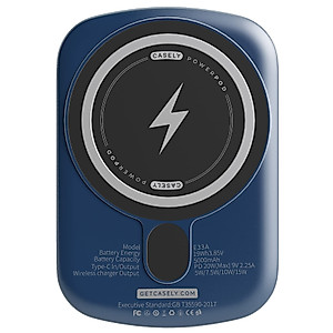 Casely Power Pod | MagSafe Compatible Battery Pack | Endless Peaks | Colorblock Mountain Power Pod (5,000 mAh)