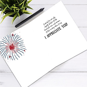 Simply Uncaged Christian Gifts Military Appreciation Card 5x7Inch for Service, Veteran, Military, Navy, Army Appreciation Card, Service Appreciation Card (Single Card)