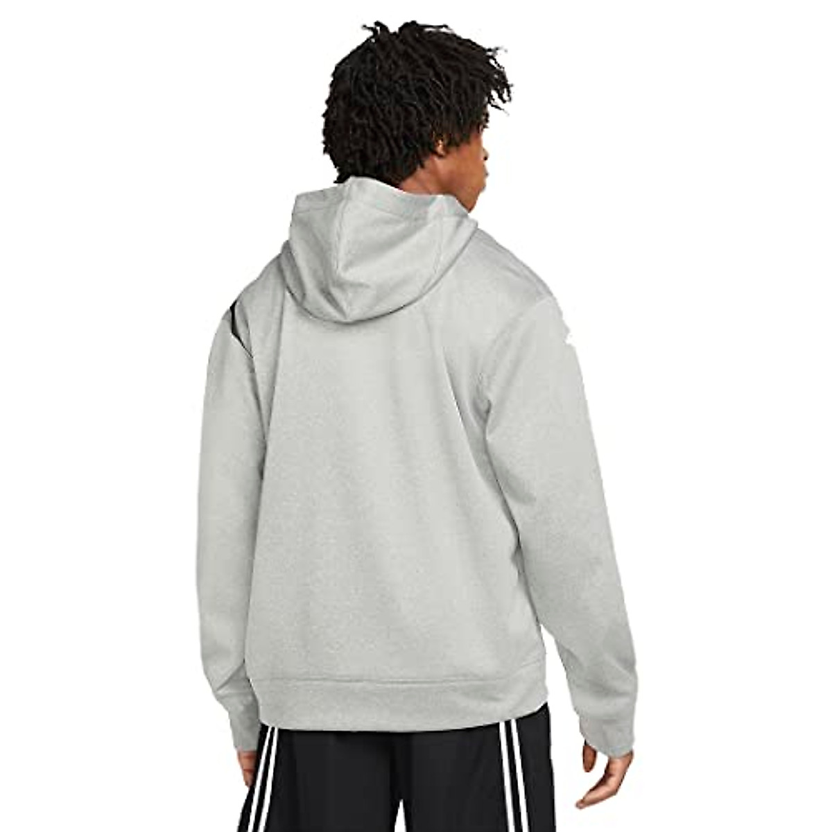 Nike "Therma" Men's Basketball Pullover Hoodie (DM0992-063) Dark Grey Heather/Black, Size: Large